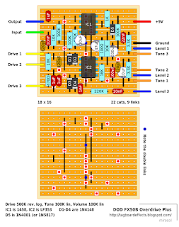 Guitar FX Layouts: DOD FX50-B Overdrive Plus