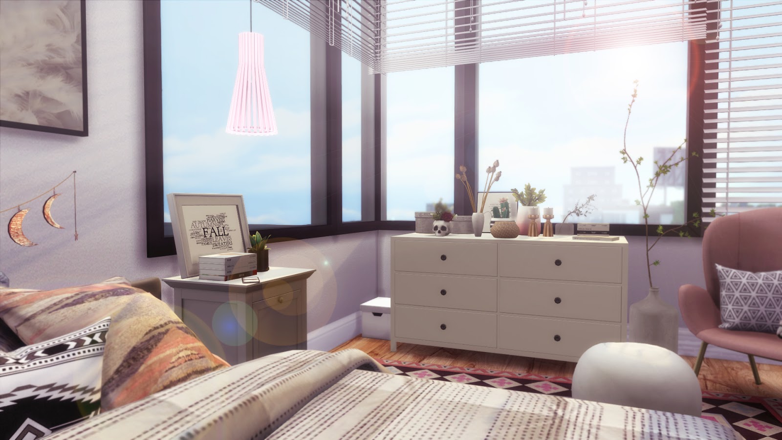 SIMS 4 - REALISTIC INSTA STYLE MODERN APARTMENT DL + CC - Bárbara Sims