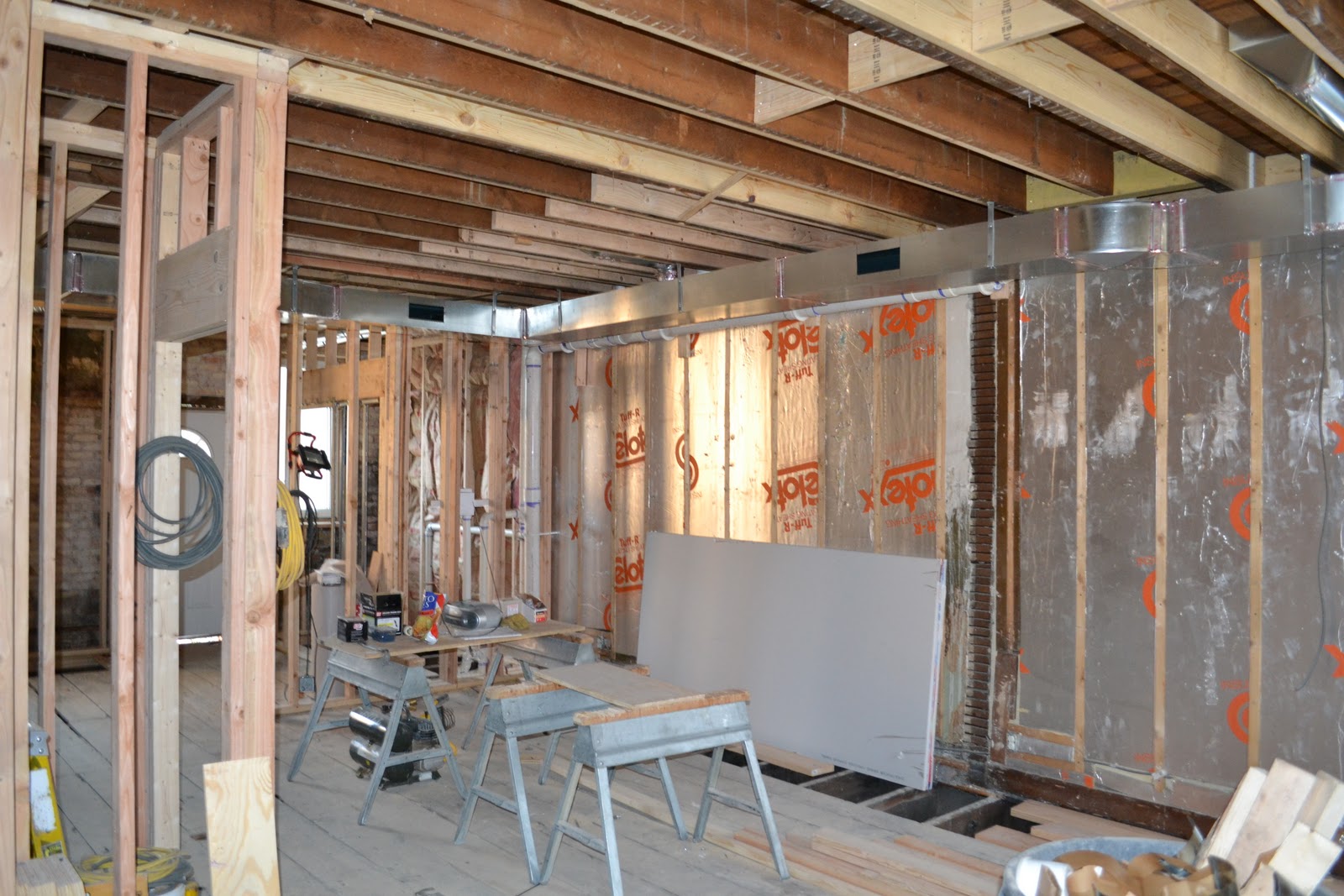 The Renovation of our 1885 Chicago Row House: Framing Near Completion ...