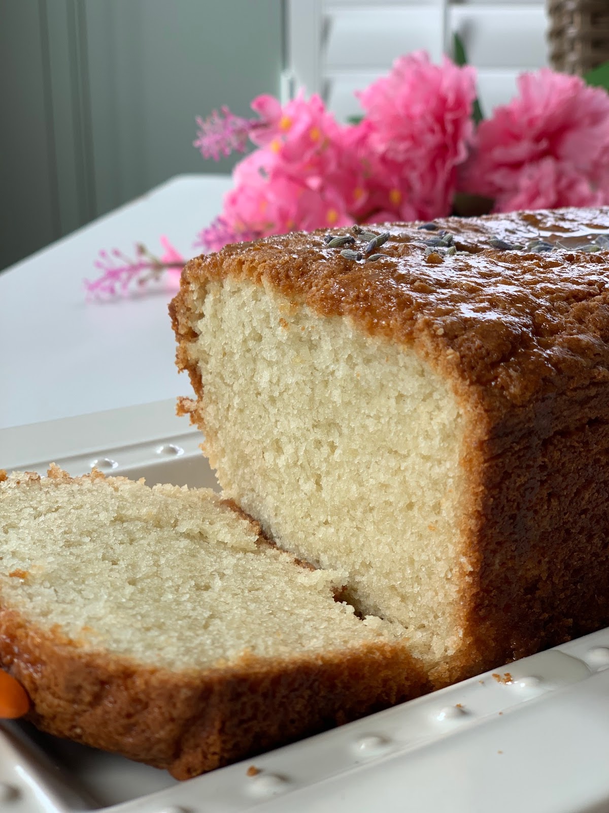 Lavender Tea Bread with Lemon Glaze | Our Good Life
