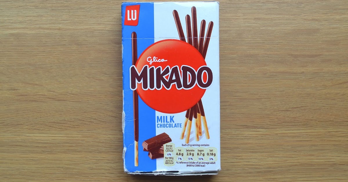Japanese Sweet Reviews: Glico (LU) Mikado Chocolate - Review and Comparison