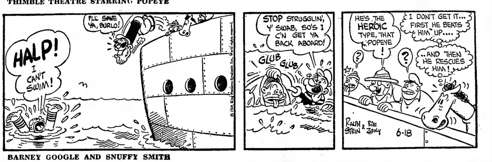 Ominous Octopus Omnibus: Popeye By Bill Zaboly