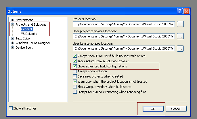 c# sample Coding: Visual Studio 2008 - Toolbar missing 'Release ...