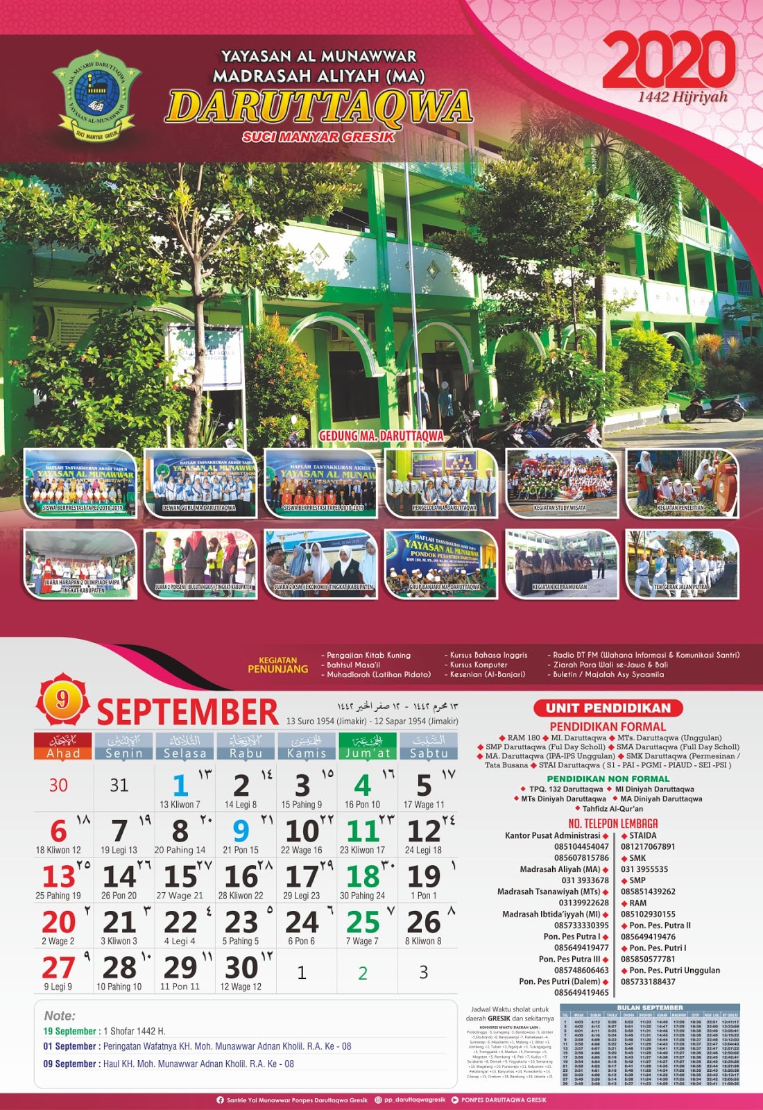 TOKO ANNABHAN MENYEDIAKAN KALENDER PONDOK PESANTREN DARUTTAQWA SUCI ...