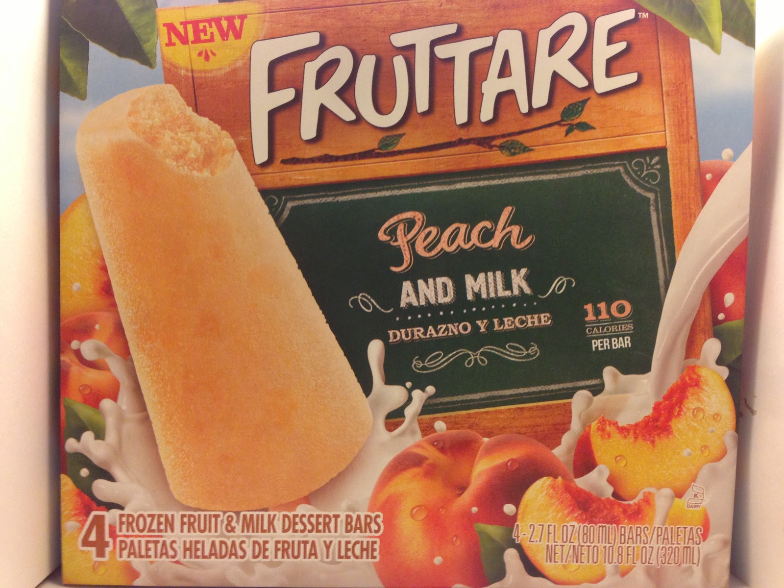 Crazy Food Dude: Review: Fruttare Peach and Milk Frozen Fruit & Milk ...