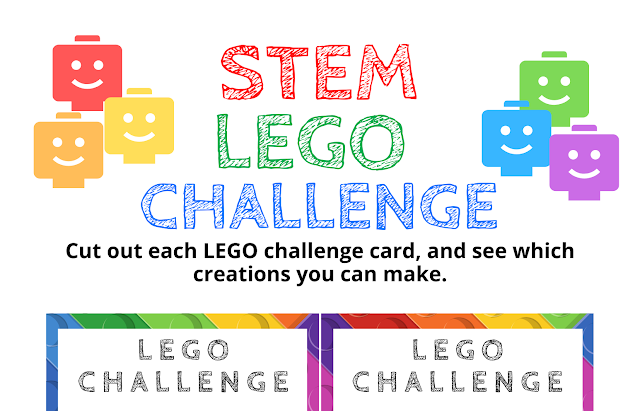 28 Day STEM LEGO Building Challenge {with printable cards}