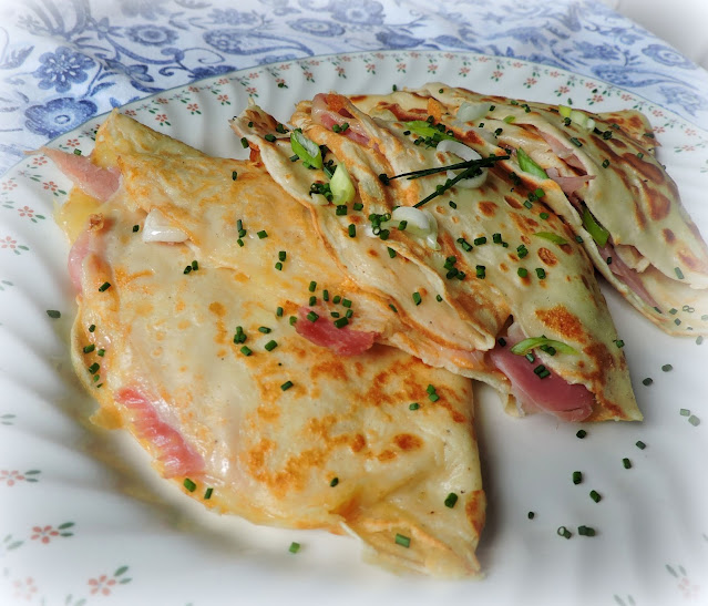 Ham, Gruyere & Spring Onion Crepes | The English Kitchen