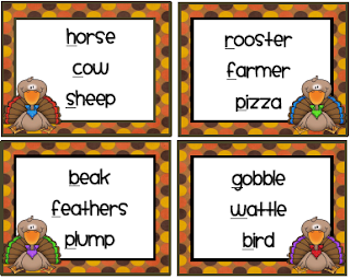 Our Sweet Success: Turkey Trouble: Literacy Centers