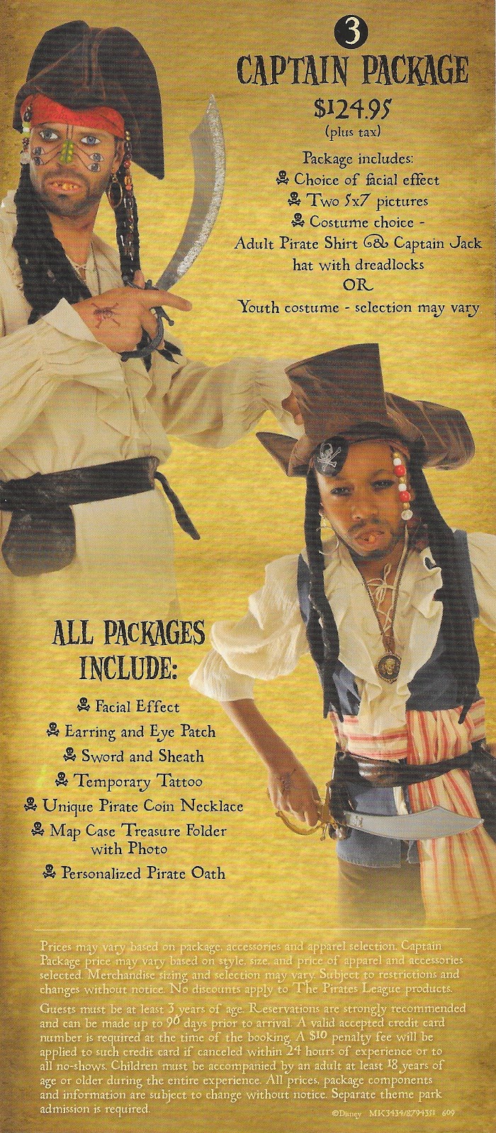 The Pirates League Pamphlet Magic Kingdom