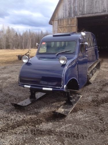 10k: Winter Ready: 1955 Bombardier R12 3 door Snowmobile - DailyTurismo