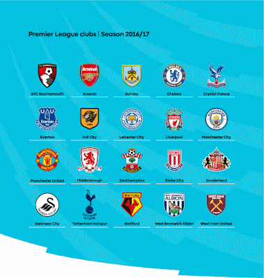 Football teams shirt and kits fan: Rebranding 2016-2017 Premier League Logo
