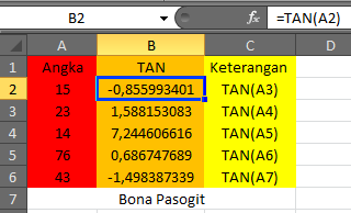 Jenis - Jenis Fungsi Matematika dan Trigonometri Pada Excel Serta ...