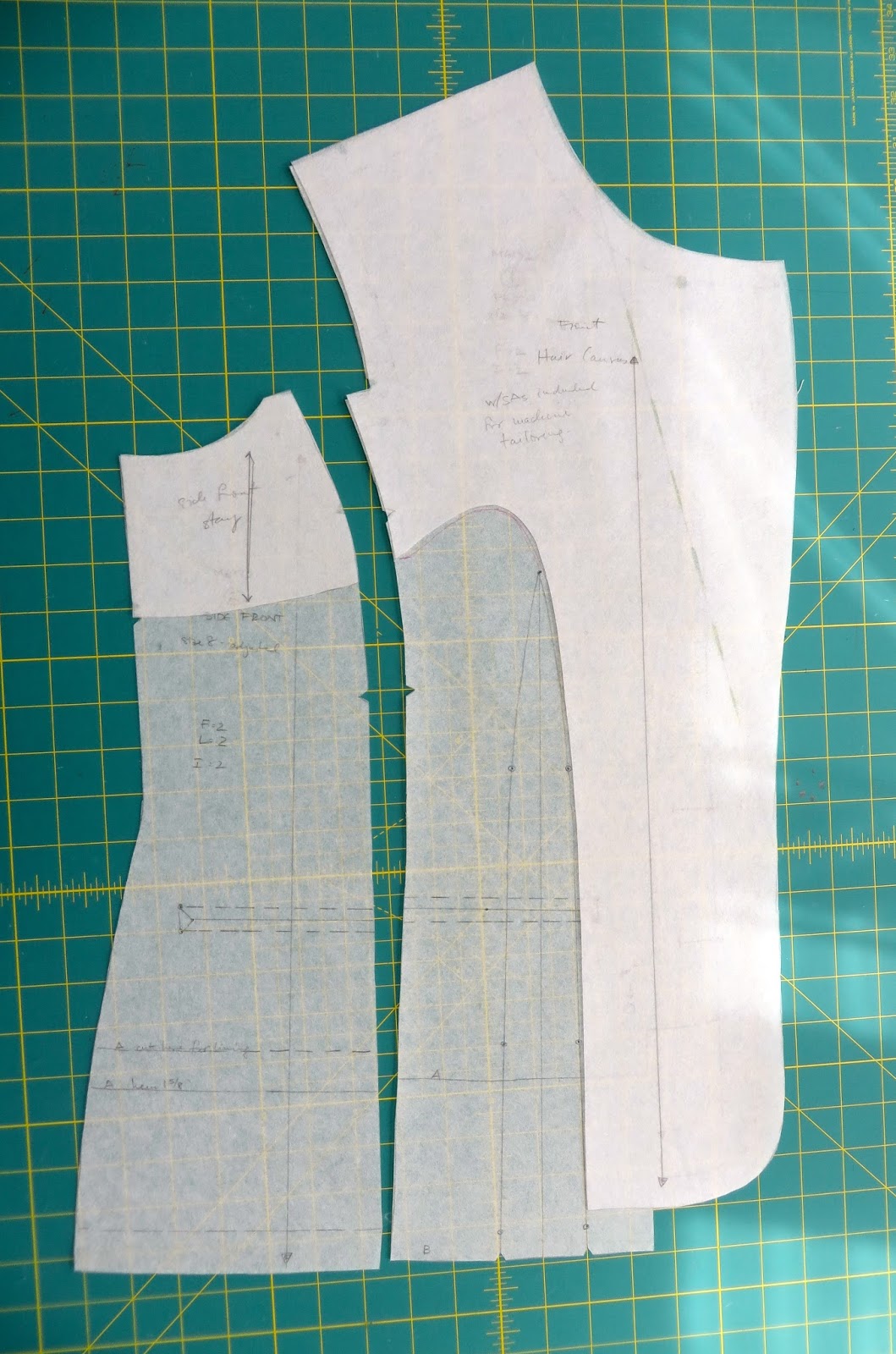 today's agenda: Inner Structure - Muslin Pieces