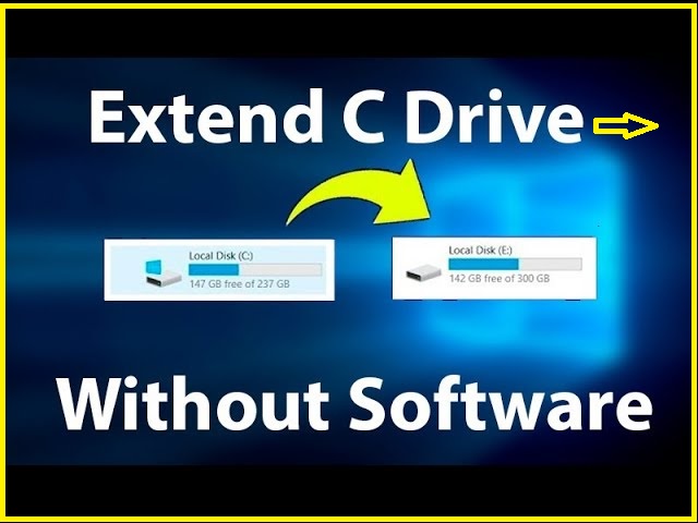 How to extend c drive using Disk management