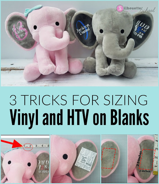 3 Tricks for Sizing Vinyl and HTV on Blanks - Silhouette School