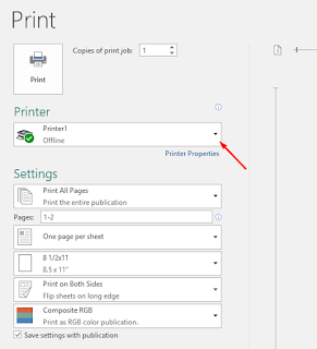 MS publisher Show and print crop marks