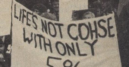 COHSE: COHSE Banner - 22 January 1979