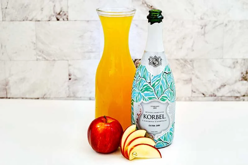 How to Make Apple Cider Mimosa - Koti Beth