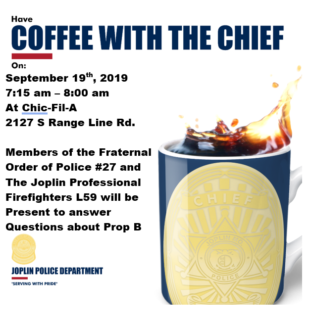 Inside Joplin: Joplin Police Department schedules Coffee with the Chief Inside Joplin: Joplin Police Department schedules Coffee with the Chief