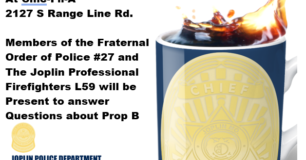Inside Joplin: Joplin Police Department schedules Coffee with the Chief Inside Joplin: Joplin Police Department schedules Coffee with the Chief