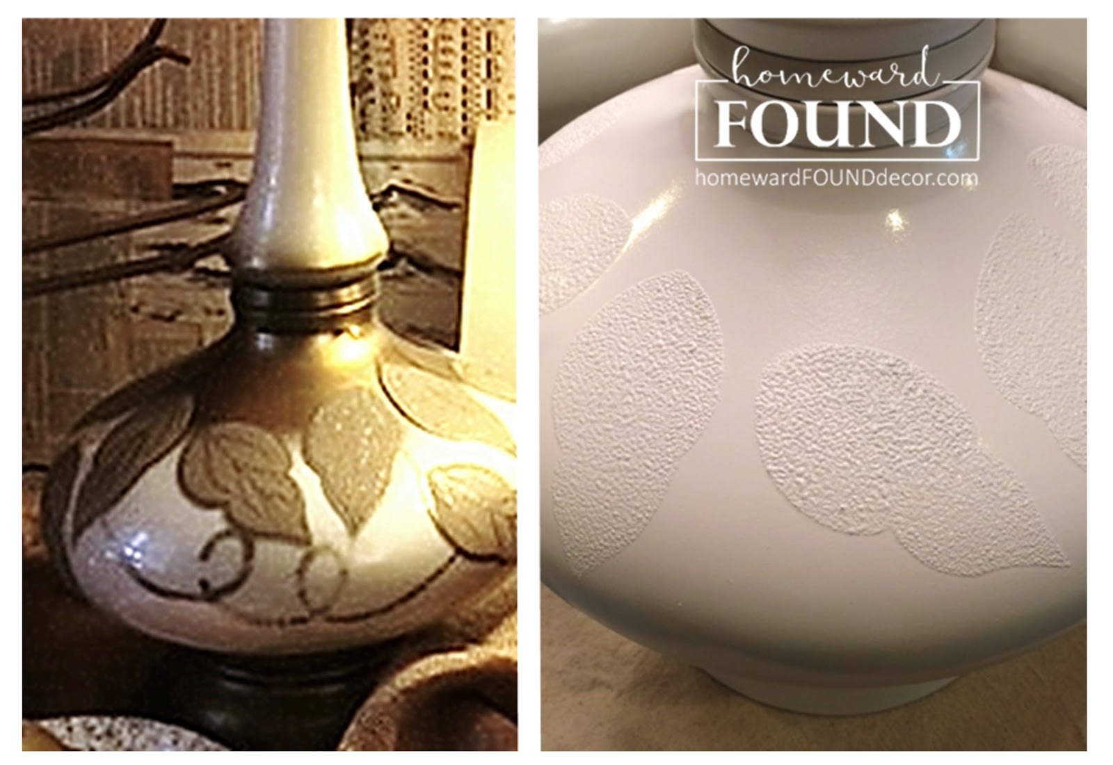 diy Vintage Lamp Makeover - in 1 Step! homeward found decor