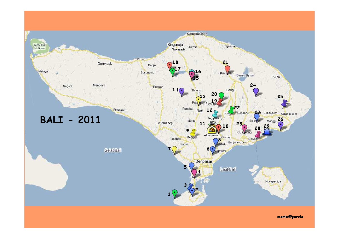 Mis mapas de Bali | Callejeando por el mundo