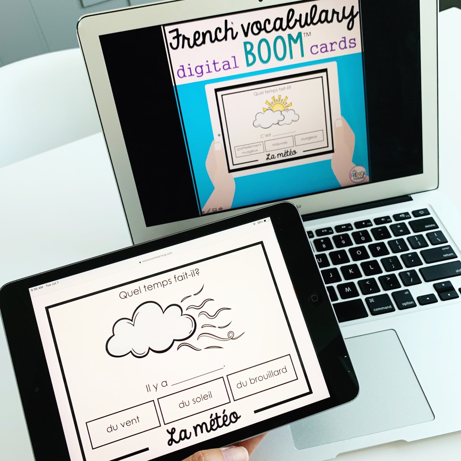 How to use digital BOOM Cards in your FSL classroom | The French Nook