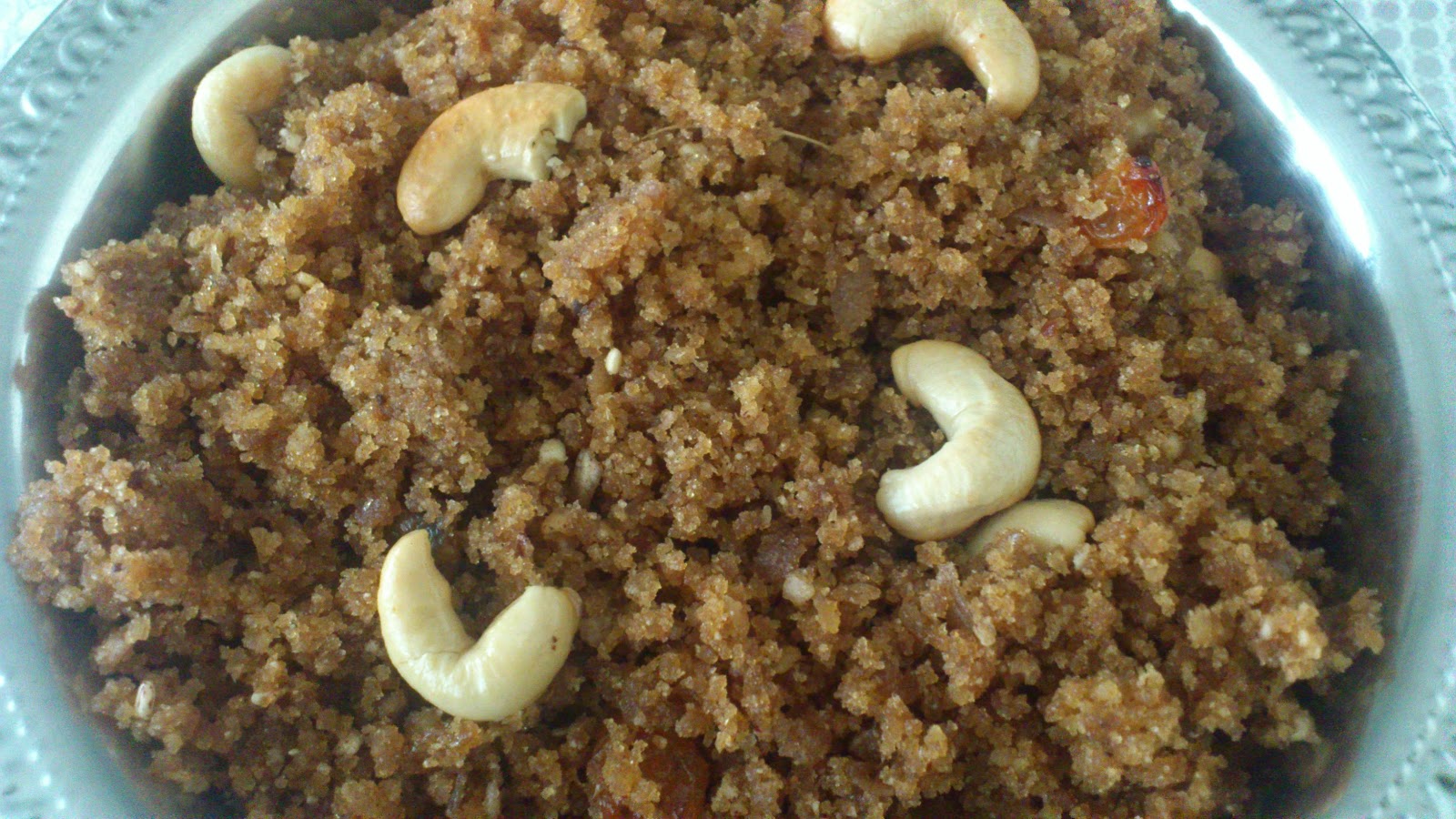 Flattened rice dessert (Aval Puttu)