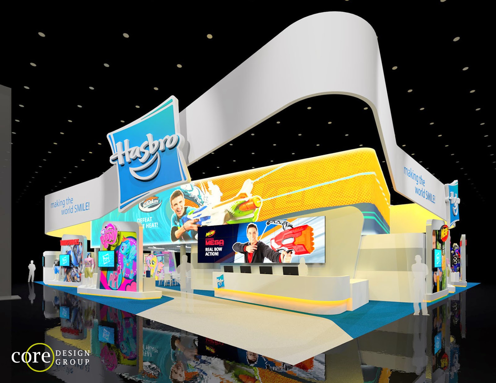 Hasbro 80' x 90' Island Exhibit: Licensing Expo - Core Design Group