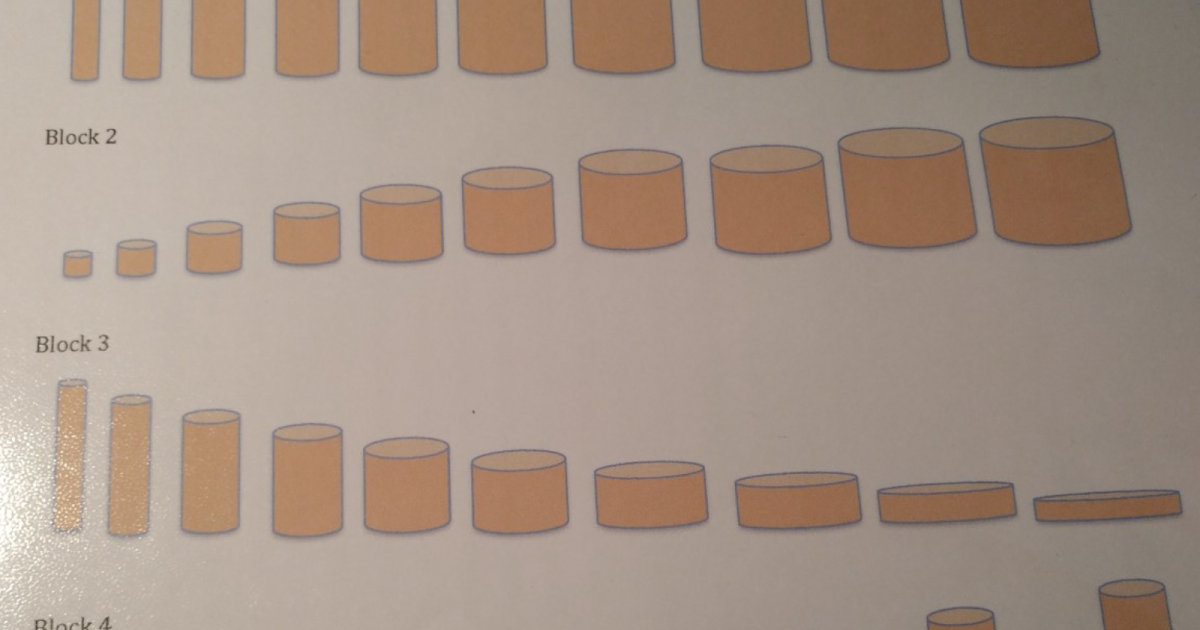 Montessori AMI 3 to 6: CYLINDER BLOCKS