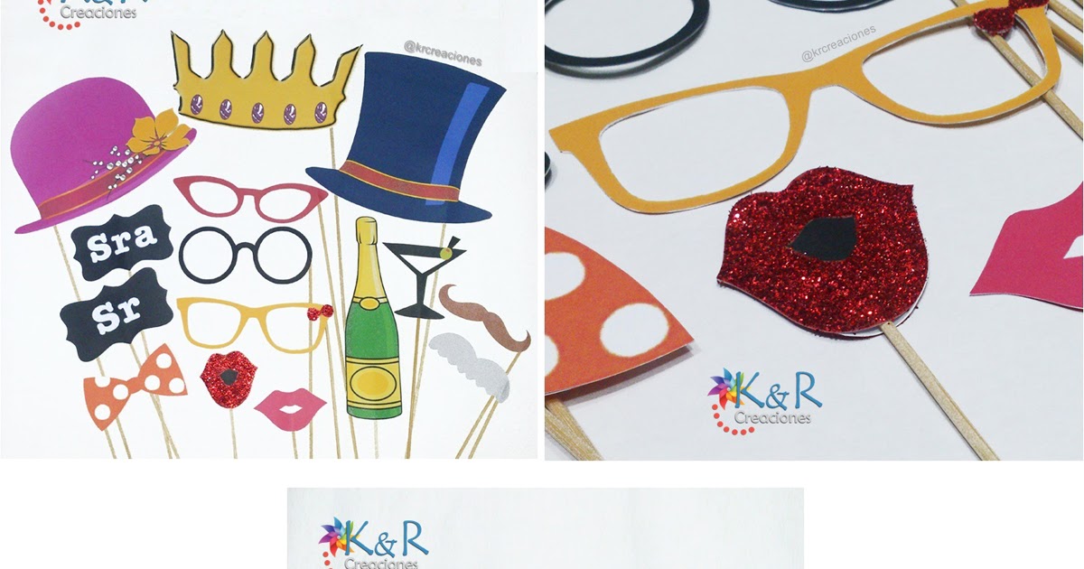 KyR Creaciones: Más Photo Props (con detalles escarchados)