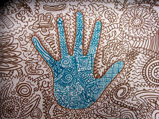 The Lost Sock : Art Elements using Hands