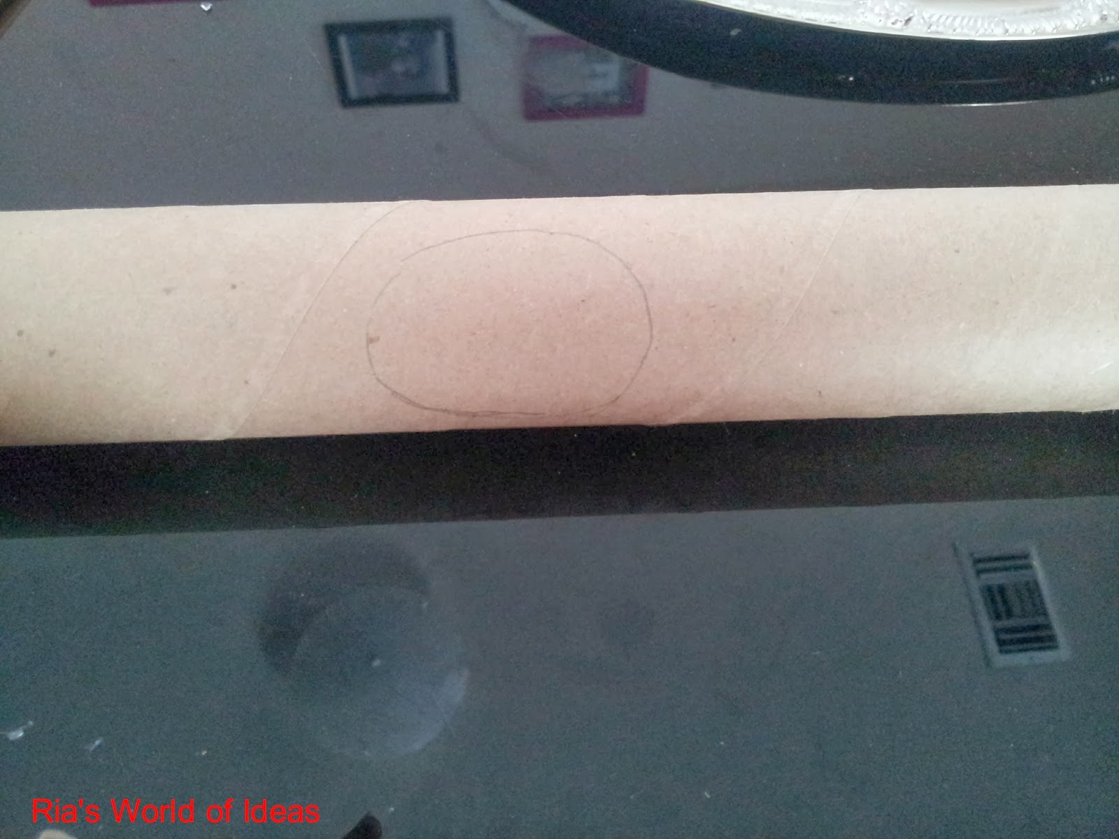 Ria's World of Ideas: DIY Paper Towel Roll Jewelry Holder