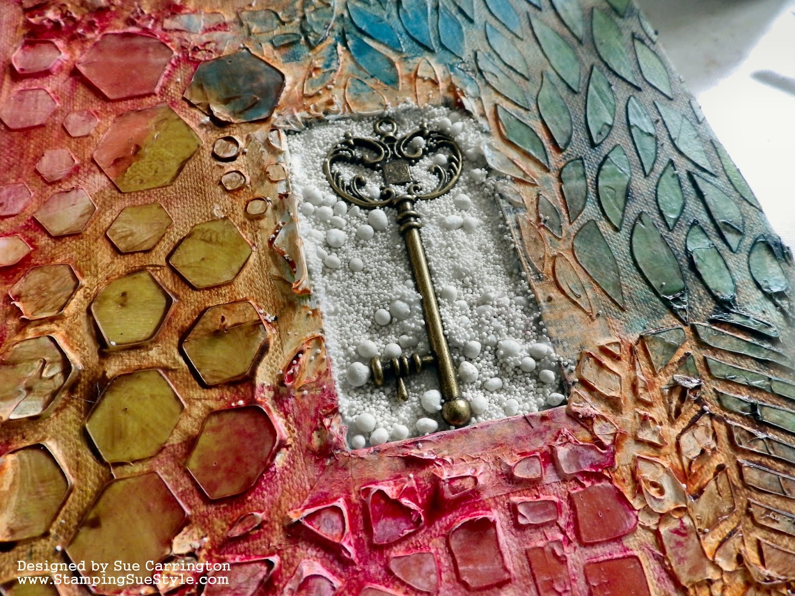 Stamps and Stencils : Glue, glaze and stencils
