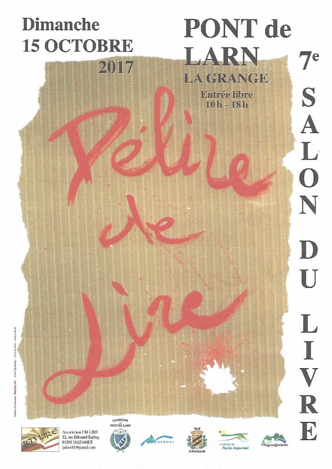 Pont de l'Arn 7ème Salon du Livre Stéphane Amiot