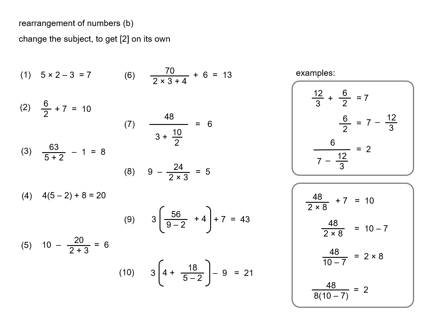 MEDIAN Don Steward mathematics teaching: harder rearrangements ...