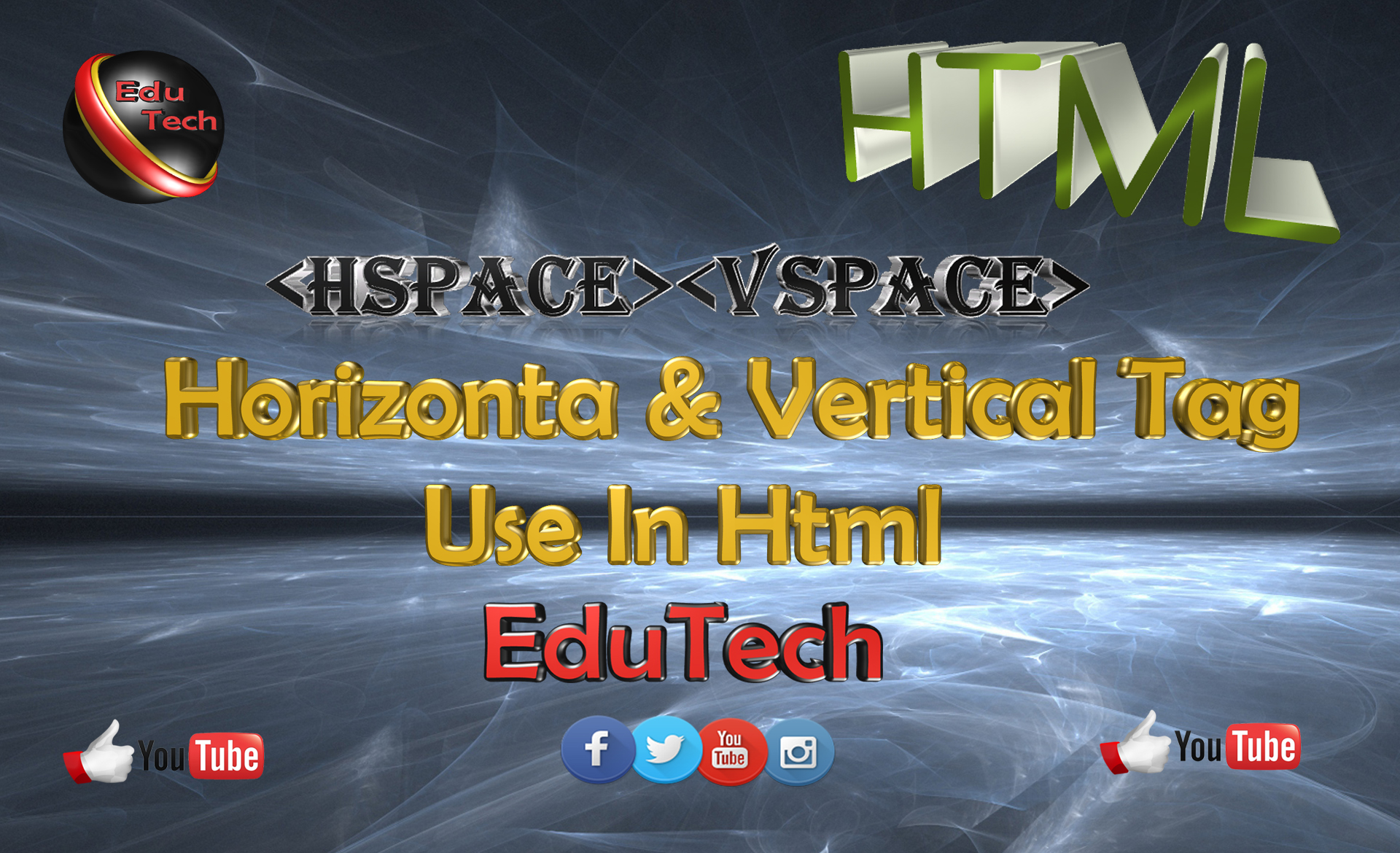 Learn How to Use vspace and hspace Html Tag On Image - EduTech
