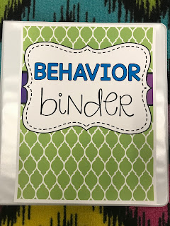 Brooke Reagan's Class: Behavior Binder