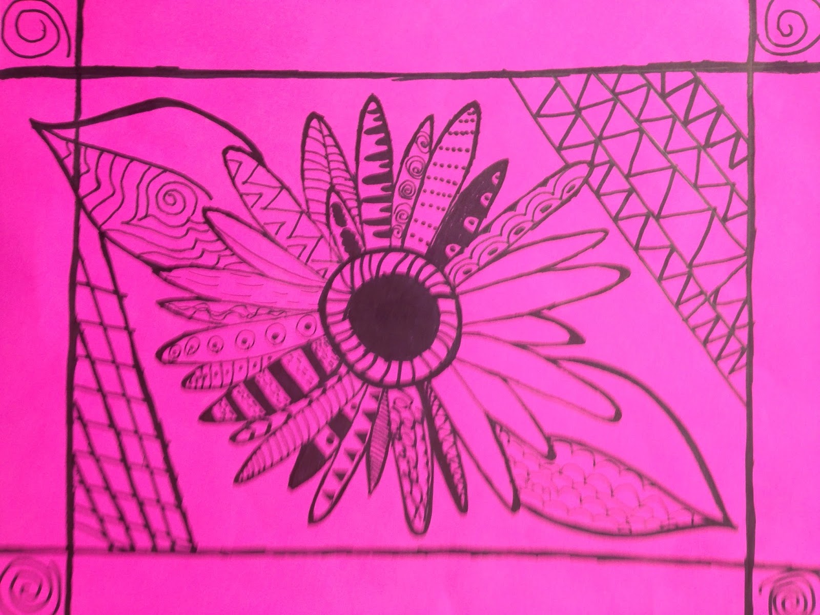 Secondary Art at Newman!: Art 2 Line Design