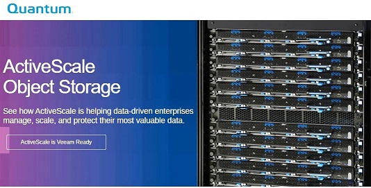 Quantum ActiveScale Software Verified As Veeam Ready Object Solution ... Quantum ActiveScale Software Verified As Veeam Ready Object Solution ...