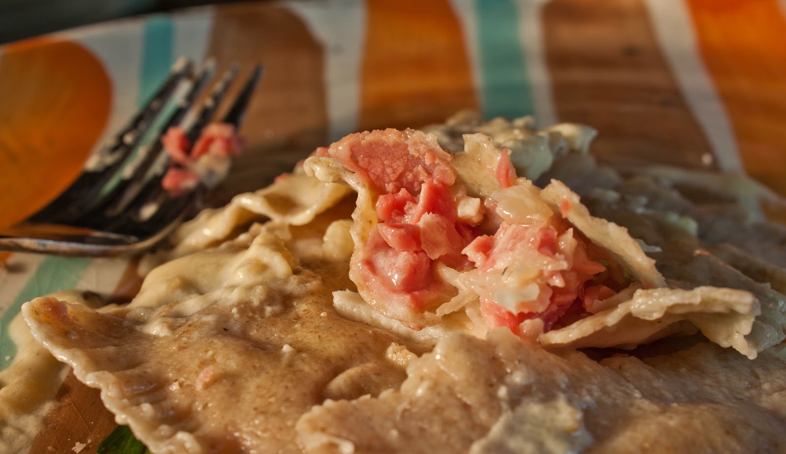 Fat and Happy Blog: Corned Beef Stuffed Rye Ravioli's with Caraway ...