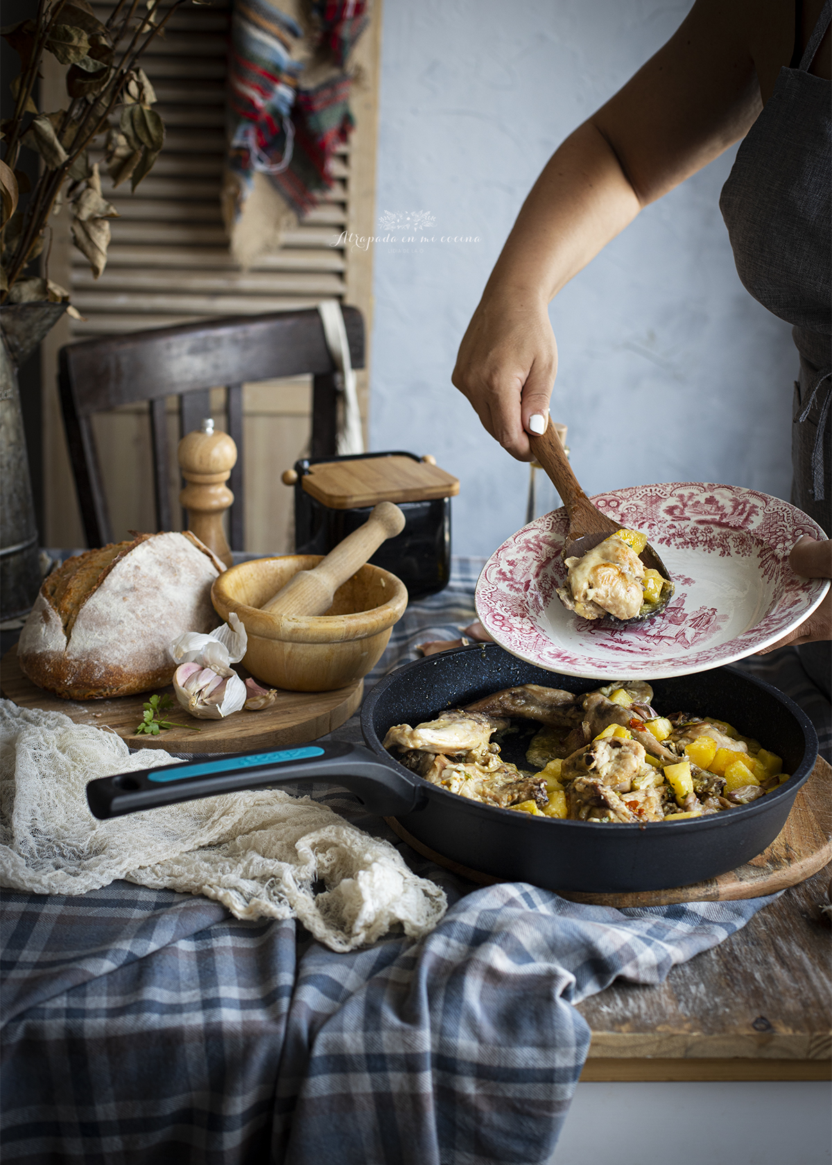 CONEJO AL AJILLO AL ESTILO DE LA ALPUJARRA - Atrapada en mi cocina
