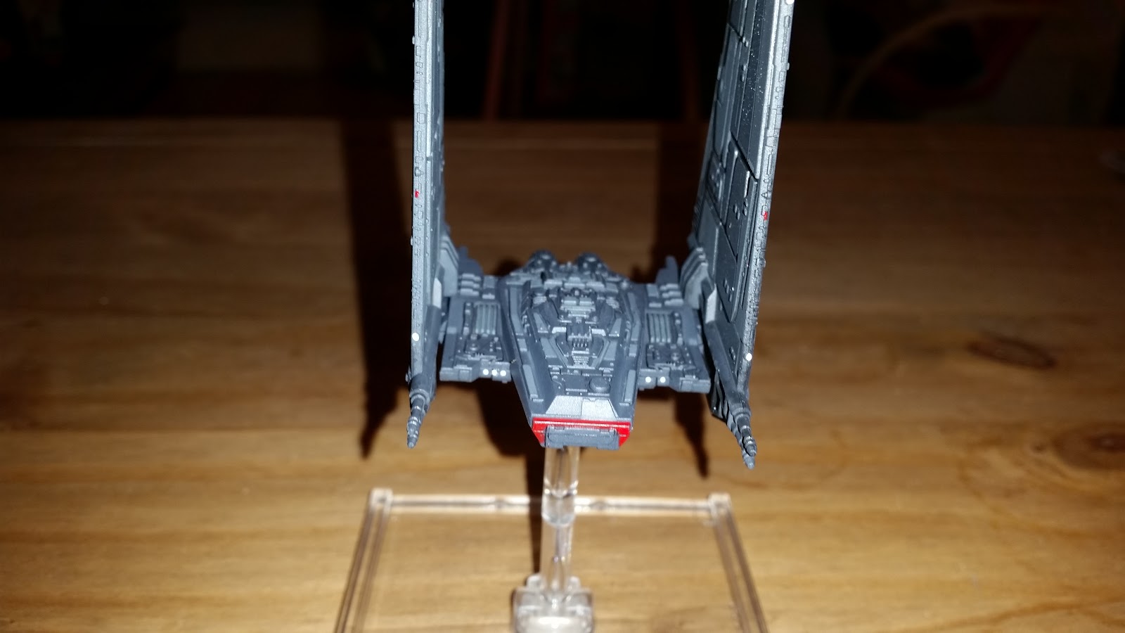 Star Wars X-Wing miniature Game Upsilon class Shuttle unboxing and review