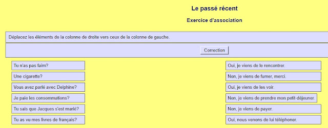 Le blog de FLE de madame Lourido: Le passé récent