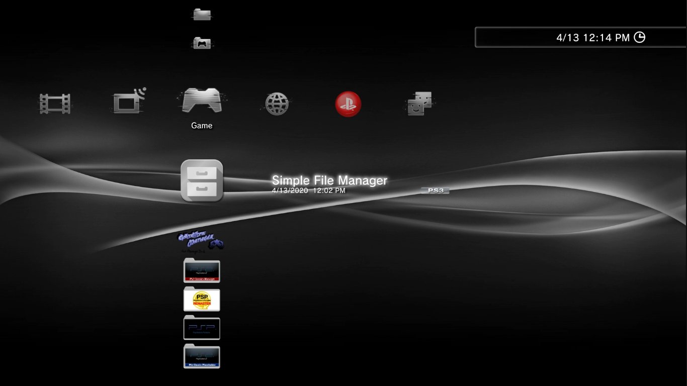 PS3 ファイルマネージャーSimple File Manager for PS3紹介