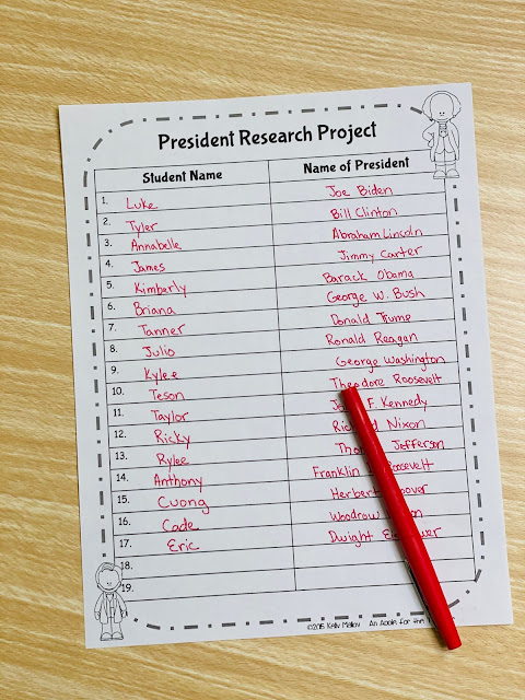 An Apple For The Teacher: Presidents Research Project: Exploring the ...