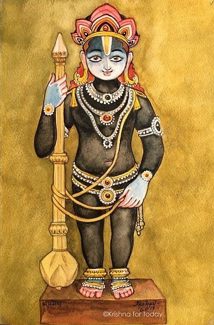 CHODAVARAMNET: LORD SRI KRISHNA RARE PAINTING