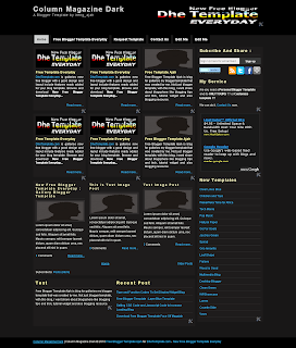 Column Magazine Dark Blogger Template | Smile Share