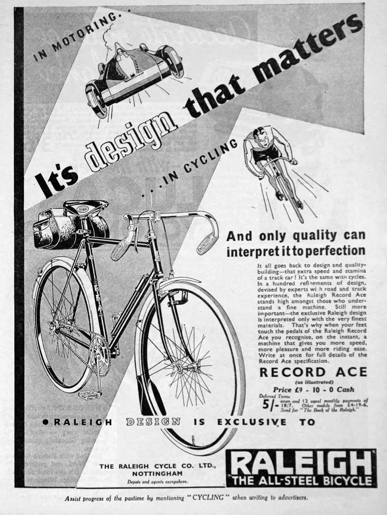 ON THE DROPS: Raleigh Record Ace (RRA) 1934-1942