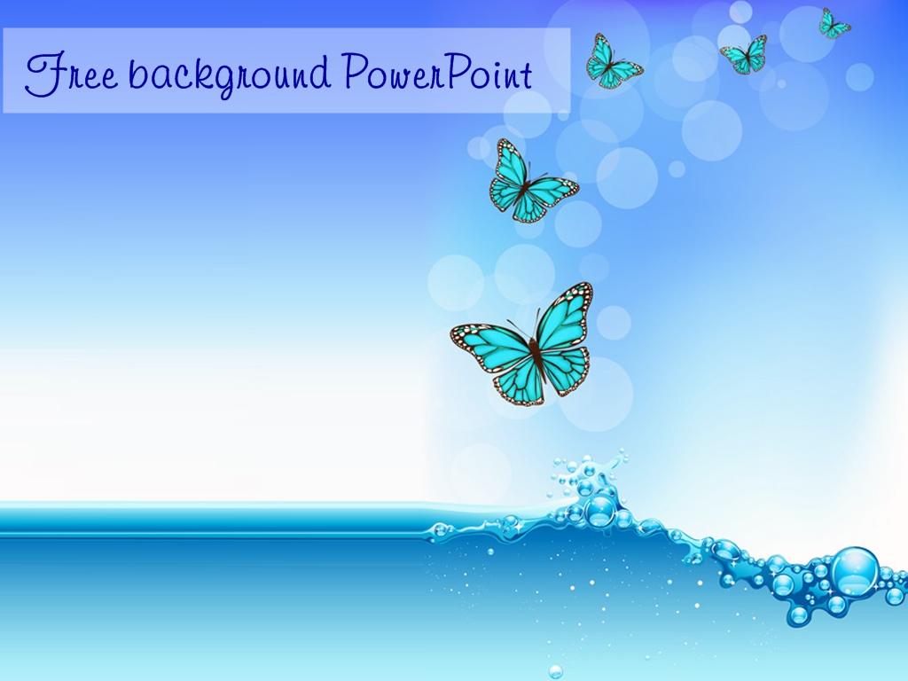 Butterfly background PowerPoint 1